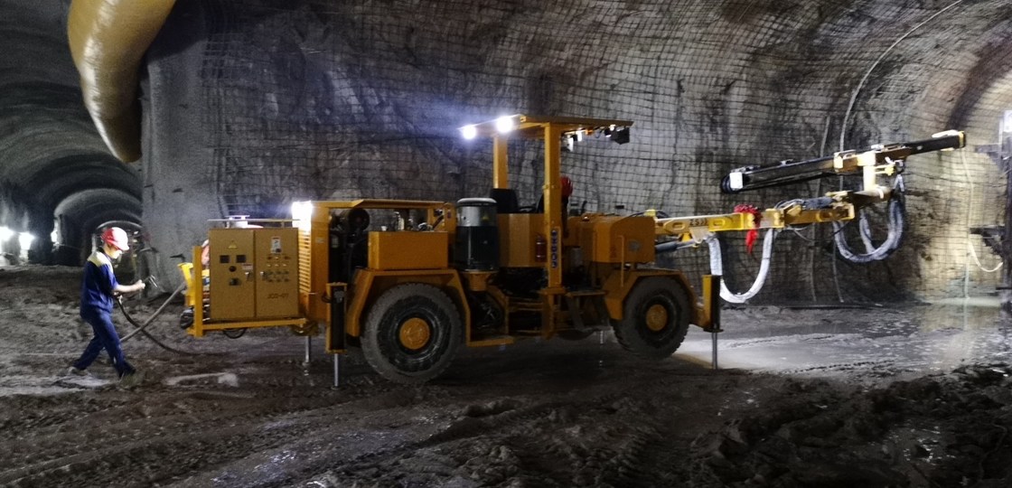 Medium Large Tunnel Fully Hydraulic Tunneling Jumbos Underground Rock ...