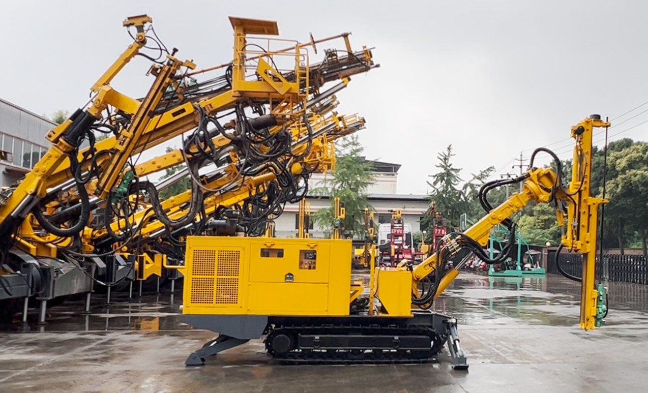 170L Hydraulic Oil Tank Capacity Underground Mining Drill Rig with 55kw ...